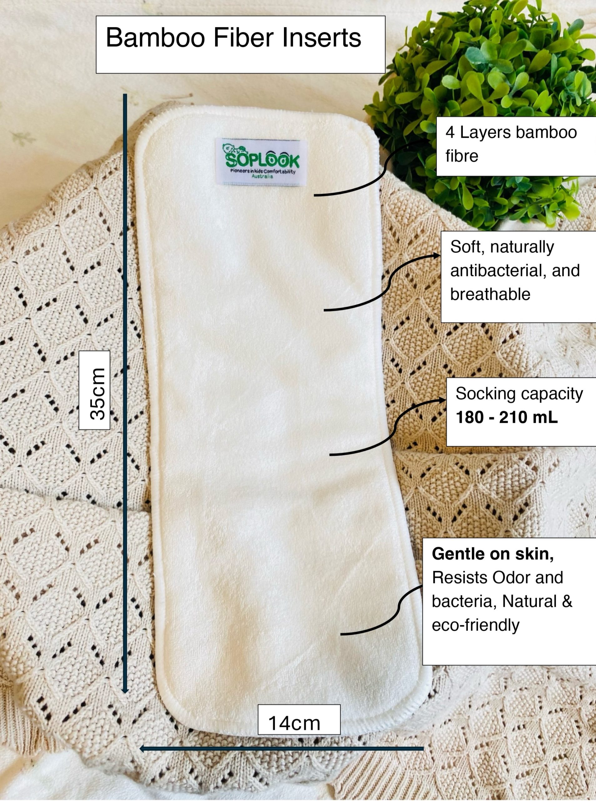 Bamboo Fiber Inserts – Soplook Australia
