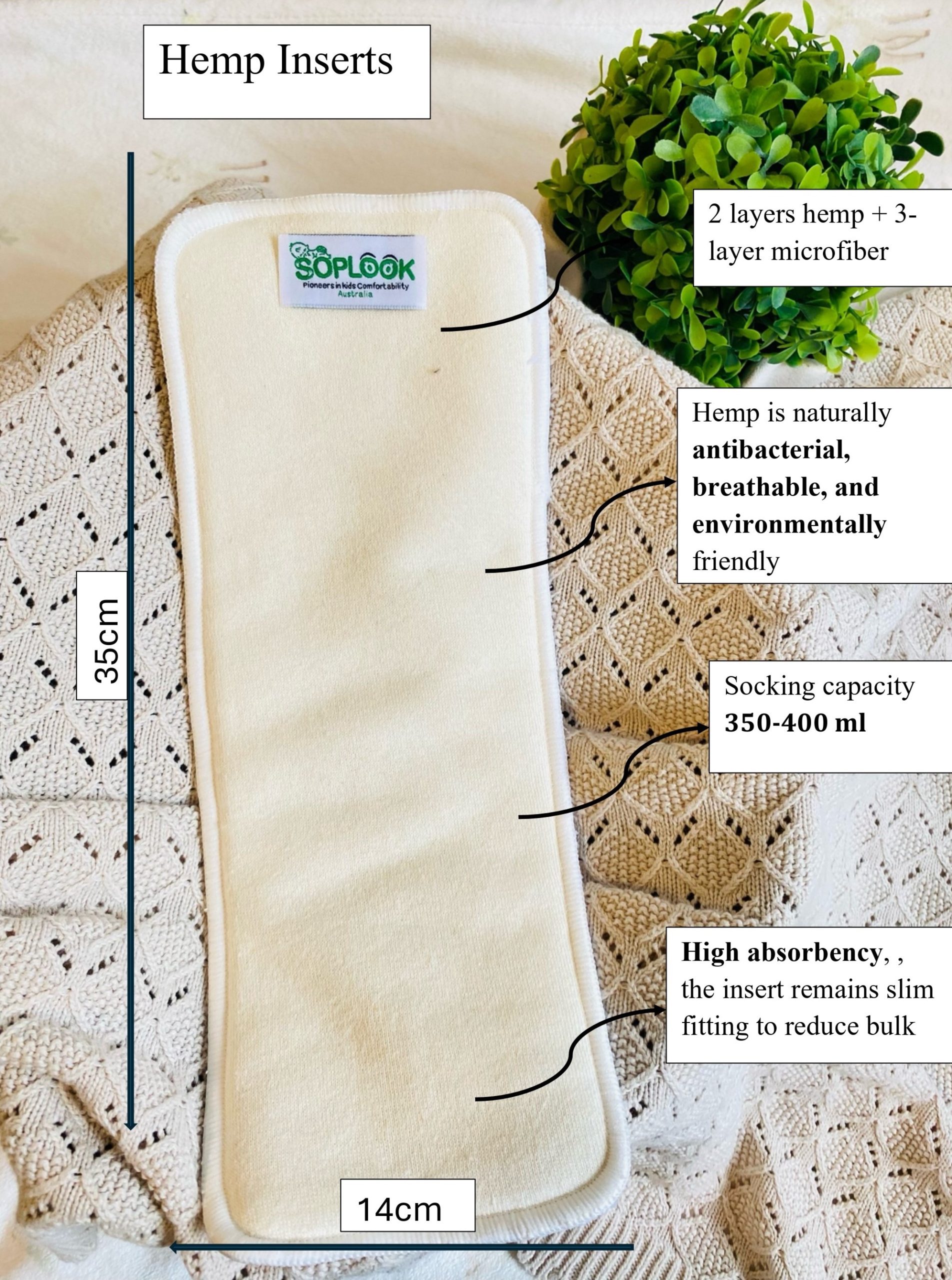 Hemp Inserts – Soplook Australia